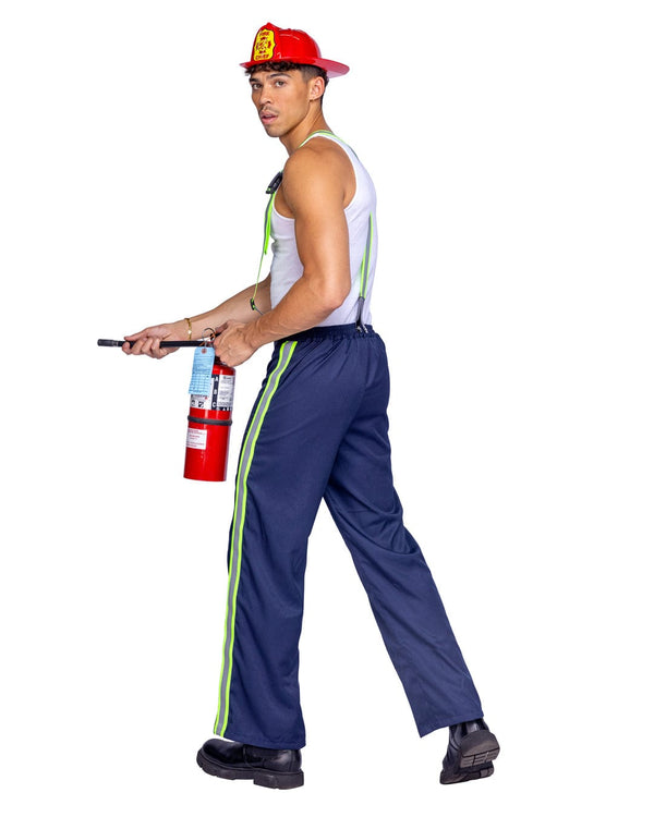 Sexy Men's Fireman Firefighter Hunk Halloween Cosplay Costume